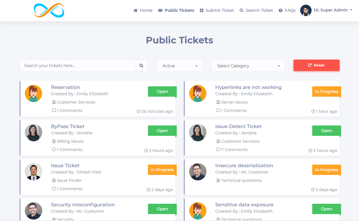 Support Ticket System - Built On Laravel by infyomlabs | CodeCanyon